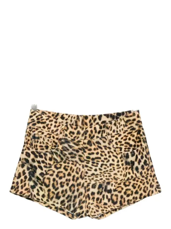 Norma Kamali Leopard-print Shorts - Neutrals