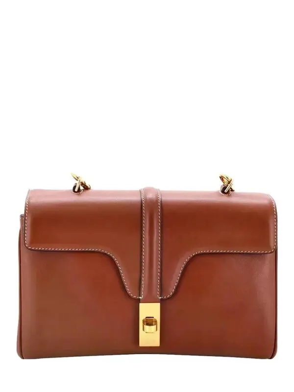 Celine Soft 16 Bag In Smooth Calfskin - Brown