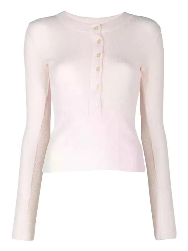 Citizens Of Humanity Varra Ribbed-knit Top - Pink