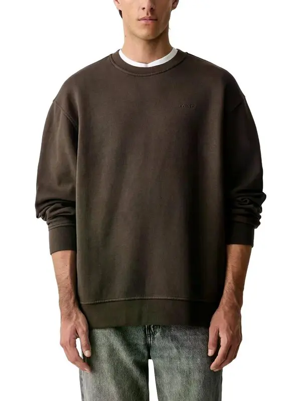 LEVI'S Logo-embroidered Crew-neck Sweater - Brown