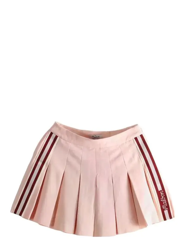MALBON Esperanza Pleated Side-stripe Skirt - Pink