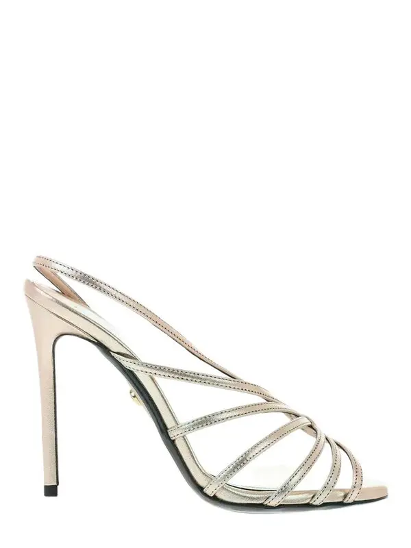 ALEVI MILANO Benny Leather Sandals - Gold