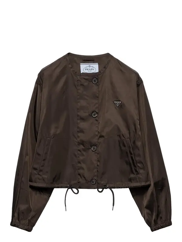 Prada Re-nylon Blouson Jacket - Brown