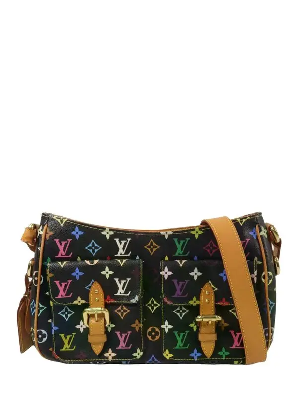 LOUIS VUITTON Monogram Multicolore Lodge Gm Shoulder Bag - Black