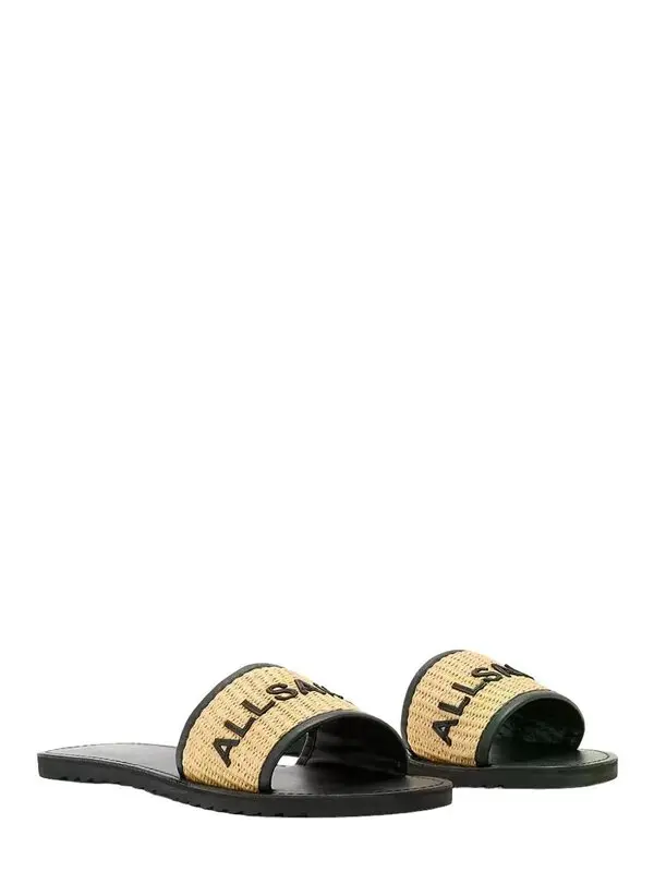 ALLSAINTS Hoxton Woven Slides - Neutrals