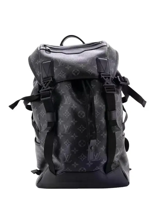 LOUIS VUITTON Monogram Eclipse Canvas Backpack - Black