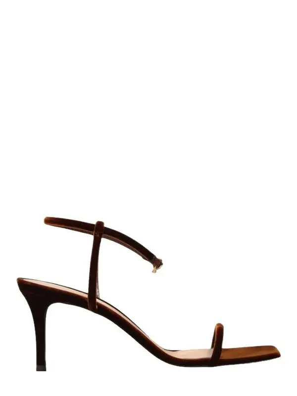 GIANVITO ROSSI Square-toe High-heeled Sandals - Brown