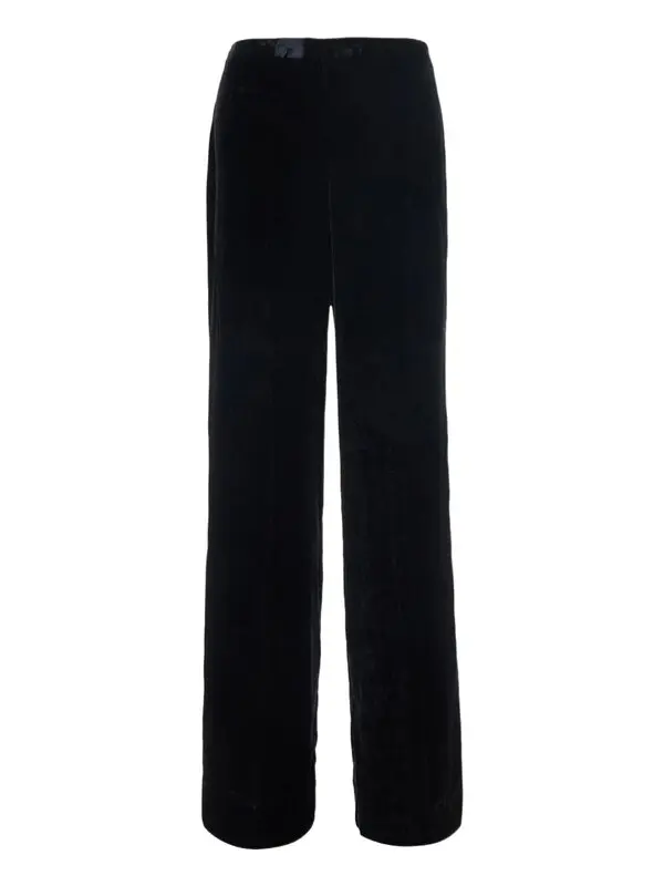 P.a.r.o.s.h Wide-leg Velvet Pants - Black
