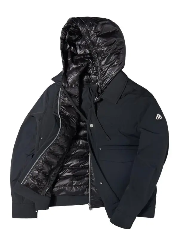 Moose Knuckles Brixton Down Trucker Jacket - Black