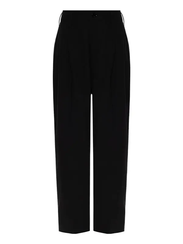 AMI Paris Tailored Straight-leg Pants - Black