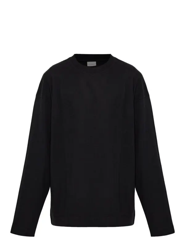 Dries Van Noten Hegland Oversized Long Sleeve T-shirt - Black