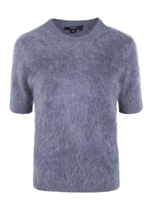 Seventy Short-sleeved Sweater - Light Grey
