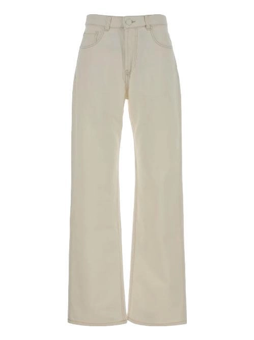 AMI Paris Belt Loop Jeans - White