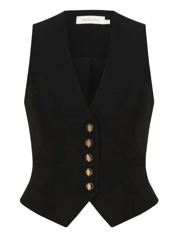 Zimmermann Valiant Waistcoat - Black