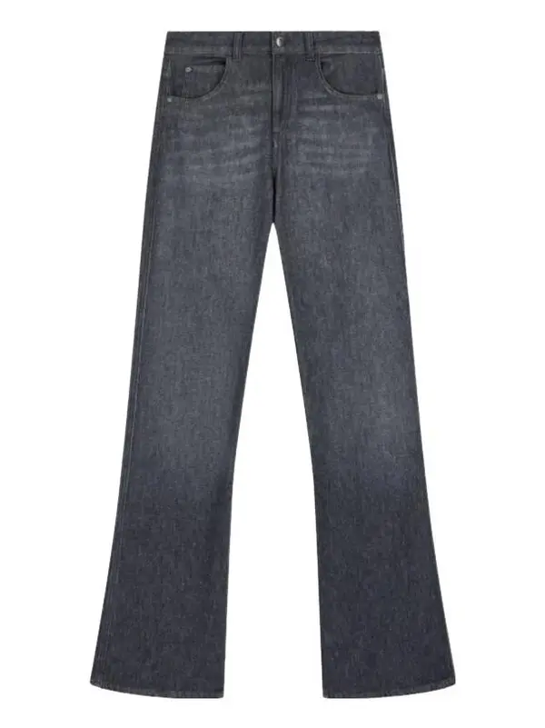 Emporio Armani Five-pocket Jeans In Comfort Denim With A Faded Finish - Black