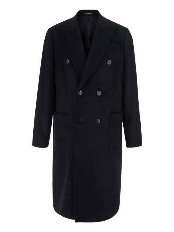 Emporio Armani Double-breasted Coat - Black