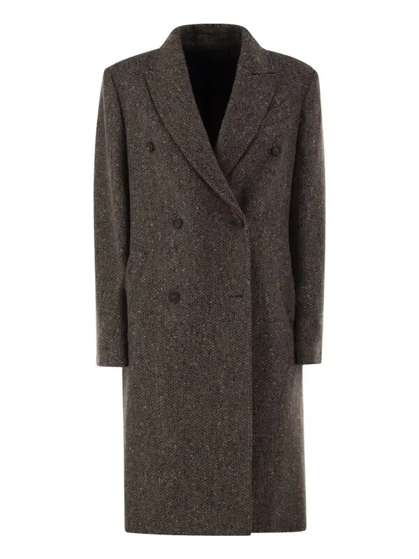 Brunello Cucinelli Double-breasted Coat - Black