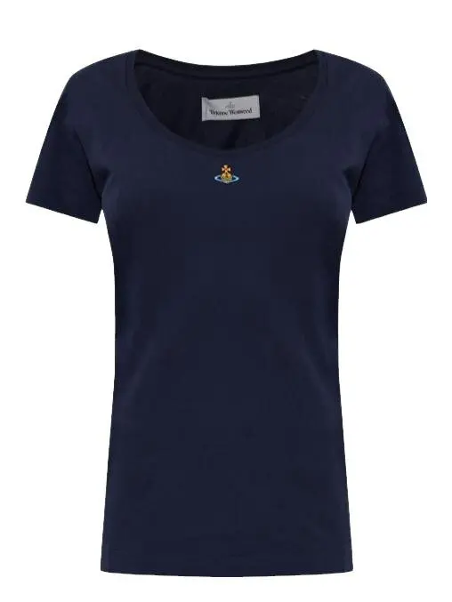 VIVIENNE WESTWOOD Lollo Orb Logo T-shirt - Black