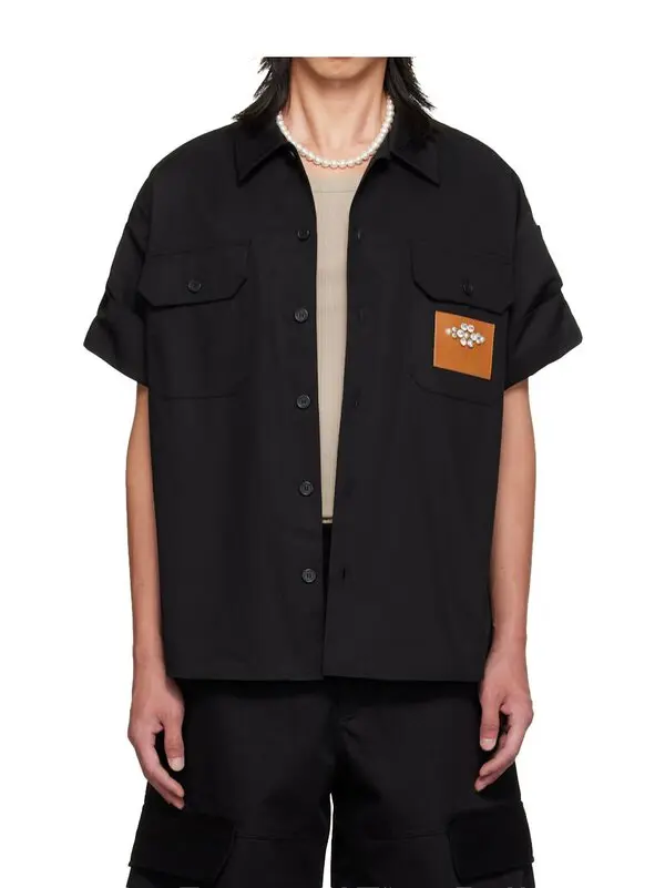 Simone Rocha Military Shirt - Black
