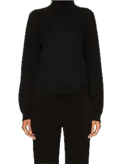 THE ROW Turtleneck Sweater With Ribbed Cuffs And Hem - Black