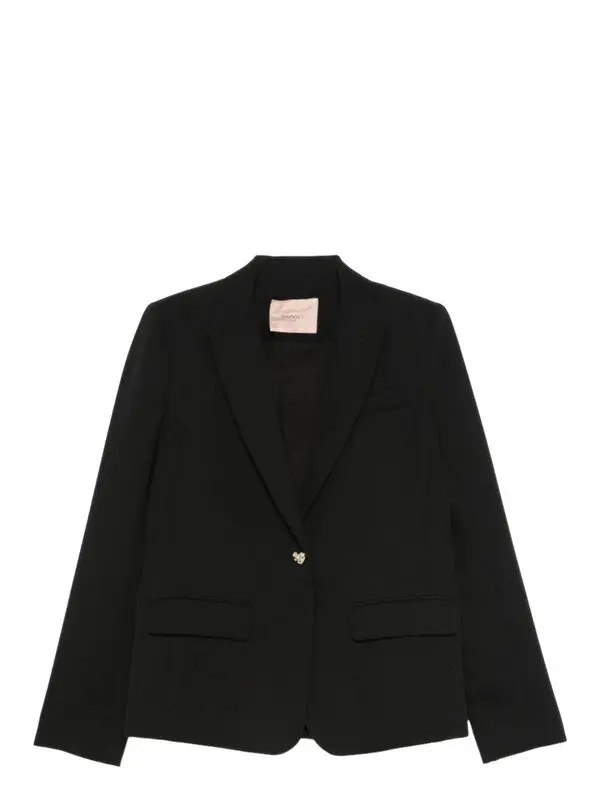 TWINSET Heart-button Blazer - Black