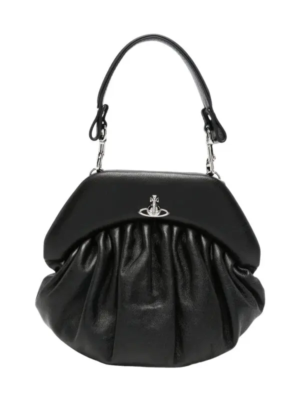 VIVIENNE WESTWOOD Brooke Pleated Shoulder Bag - Black
