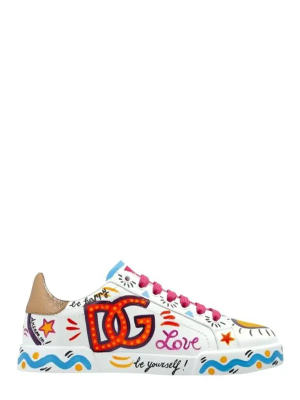 Dolce & Gabbana Portofino Low-top Sneakers With Graphic Detailing - No