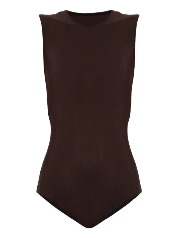 MAISON MARGIELA Sleeveless Bodysuit - Brown