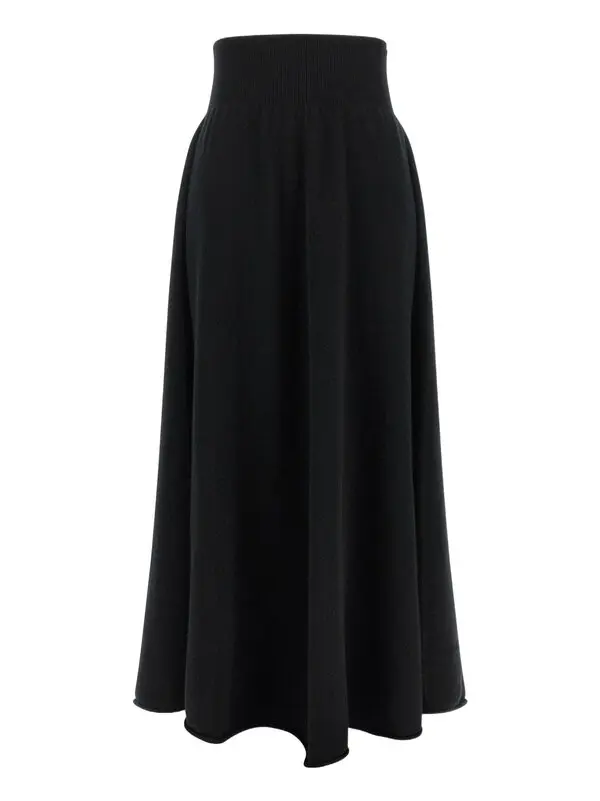 Extreme Cashmere Grace Short Knitted Skirt - Black