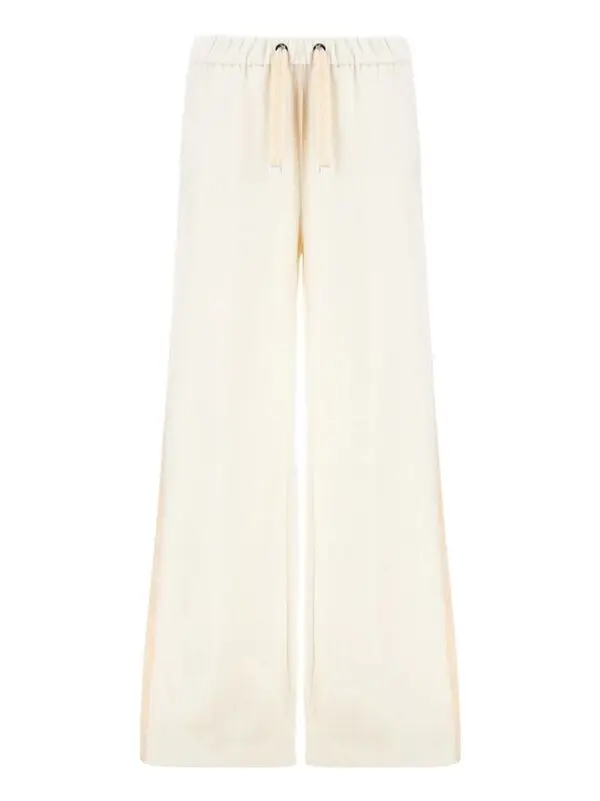 Herno Cashmere-feel Flannel Resort Trousers - Ivory