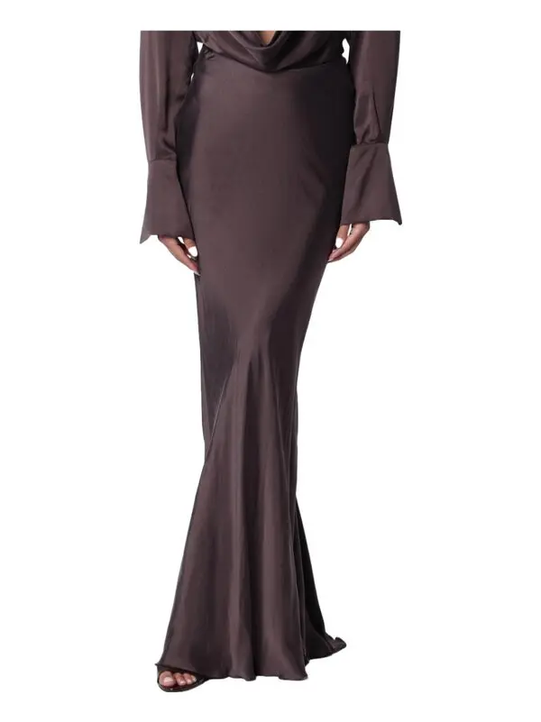 Andamane Flared Maxi Skirt - Black