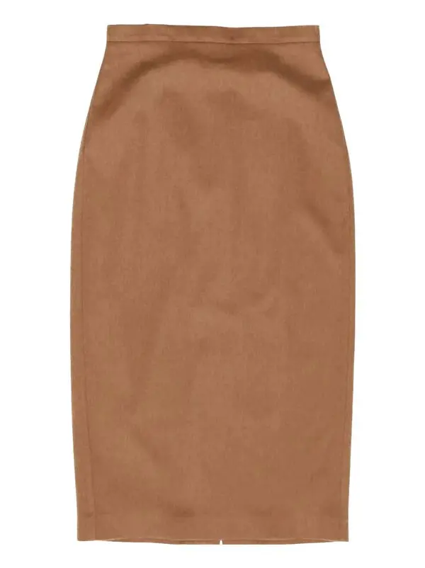 Max Mara Midi Pencil Skirt - Brown