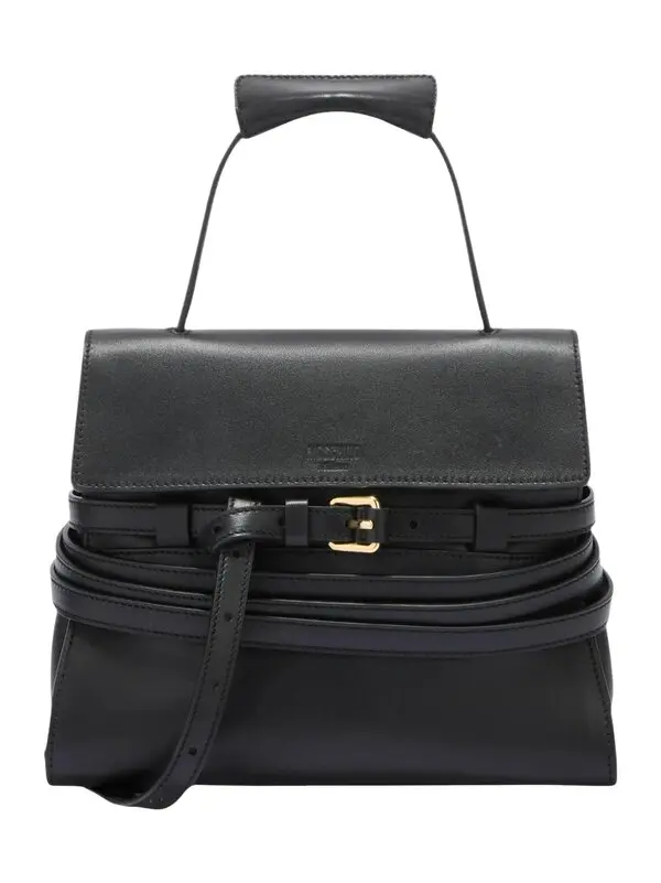 Moschino Buckle-detail Shoulder Bag - Black