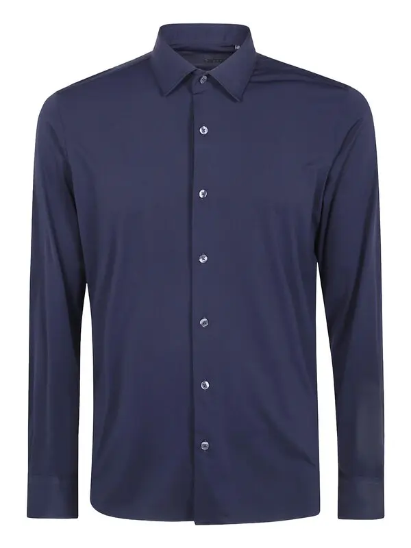 RRD Oxford Open Shirt - Blue Black