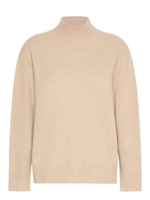 Max Mara Cashmere Turtleneck Sweater - Beige
