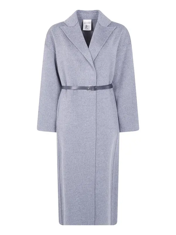 SEMICOUTURE Belted Coat - Dark Grey