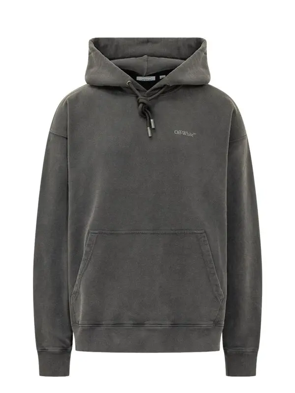 Off-White Hooded Sweatshirt - Black
