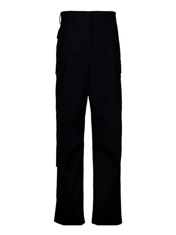 Stella McCartney Cargo Straight Trousers - Black