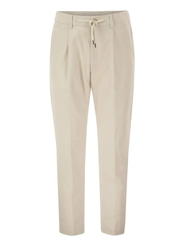 Herno Drawstring Tapered Trousers - Nude