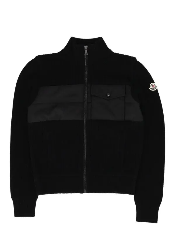 Moncler Zip-up Cardigan - Black