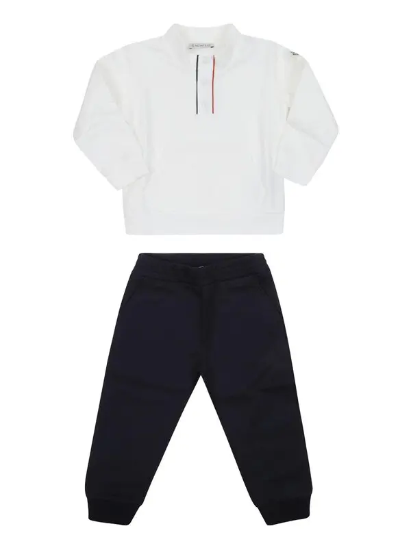 Moncler Logo-patch Tracksuit Set - White