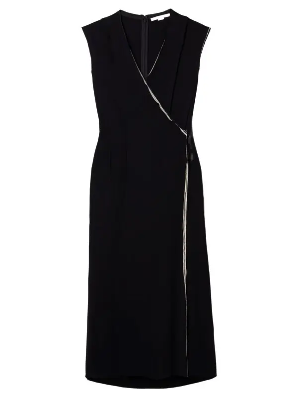JASON WU Wrap-effect Crepe Maxi Dress - Black