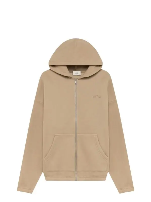 AUTRY Zip-up Hoodie - Beige