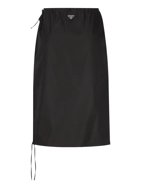 Prada Re-nylon Pencil Skirt - Black