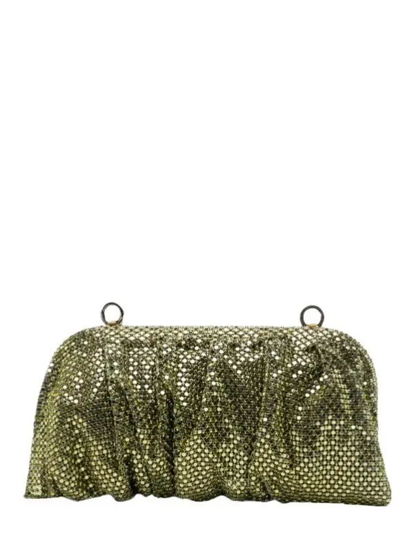 Benedetta Bruzziches Draped Clutch - Lime Green