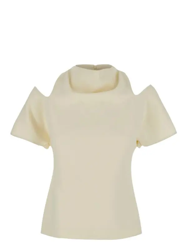 Federica Tosi Hollowed-out Cardigan - White
