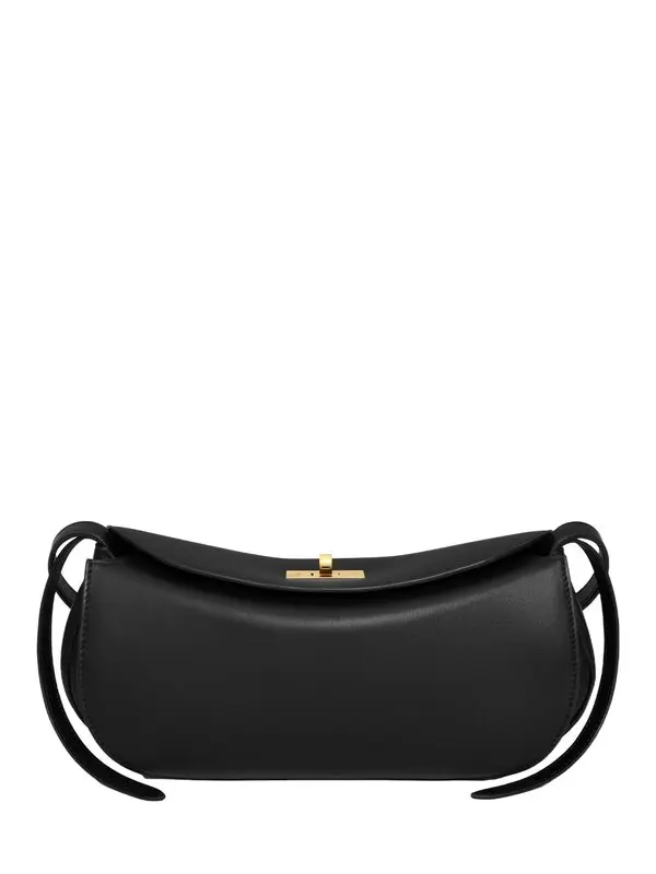 Celine Little Hot Dog Bag In Calfskin - Black