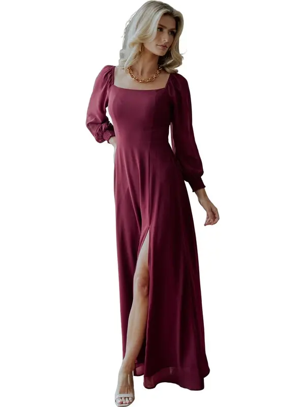 XH TEXTILES Giselle Maxi Dress - Mulberry