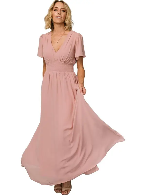 XH TEXTILES Birdie Maxi Dress - Blush
