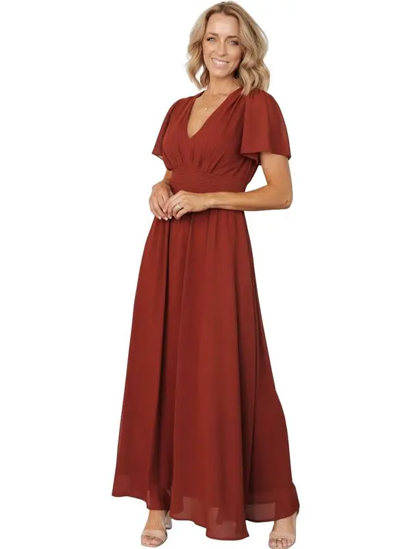 XH TEXTILES Birdie Maxi Dress - Cinnamon